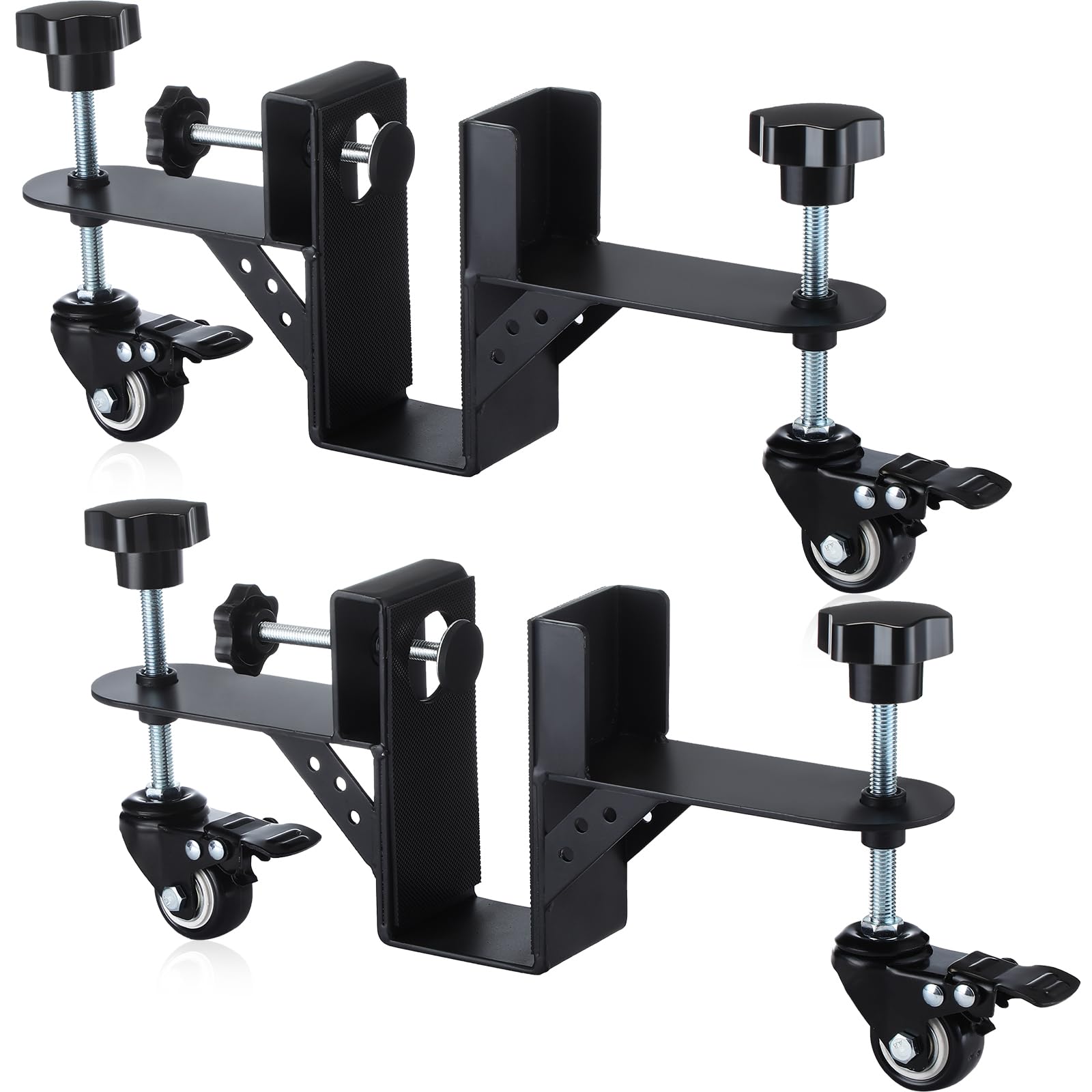 Blulu 2 Pcs Heavy Duty Door Installation Dolly Door Installation Kit Door Dolly Door Installation Tools Door Lifter for Door 4/5" to 2-2/5" Thick, 300 Lbs Capacity,Commercial Residential Use