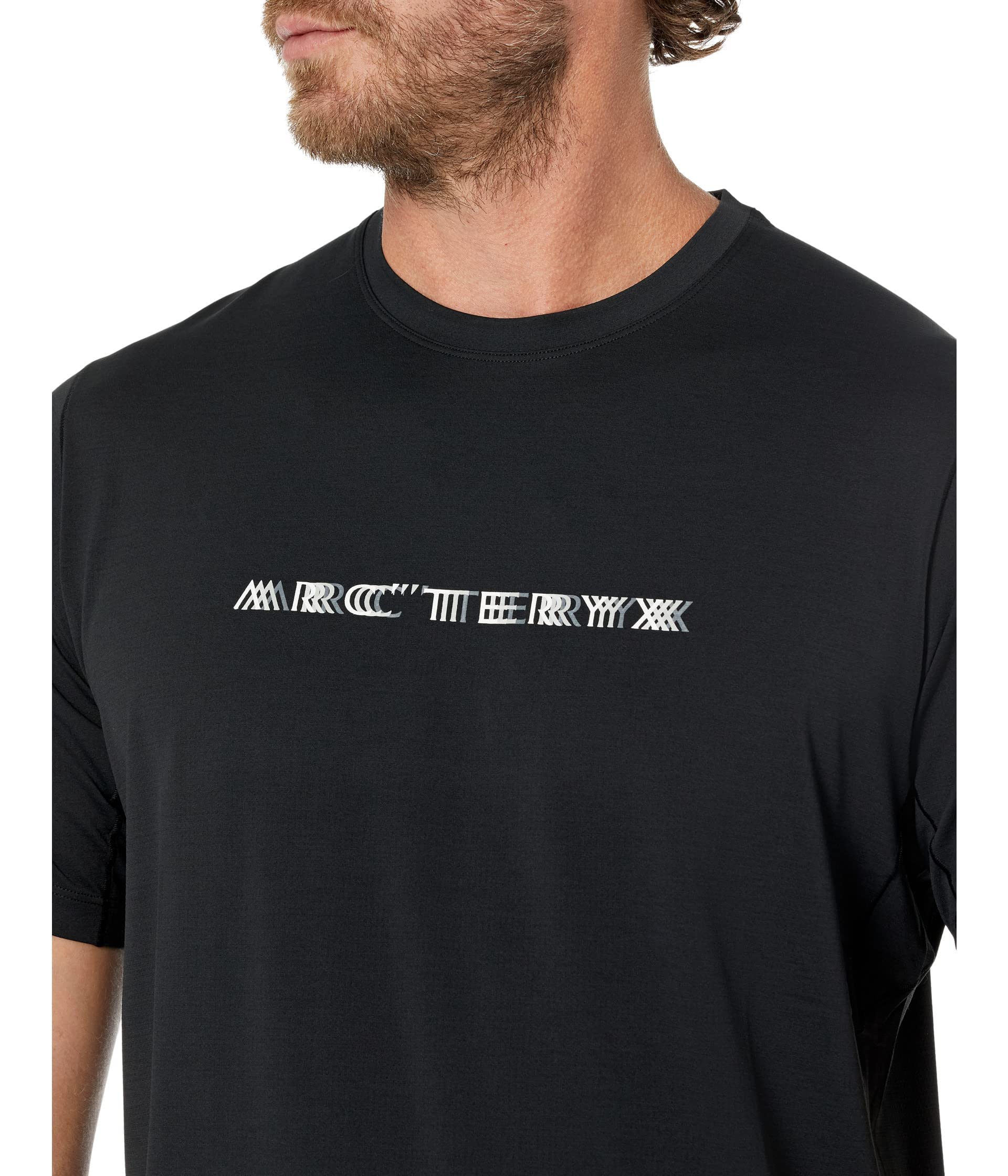 Arc'teryx Cormac Arc'Word Crew Neck Shirt SS Men's | Performance Graphic Logo Tee - Redesign | Black, Large