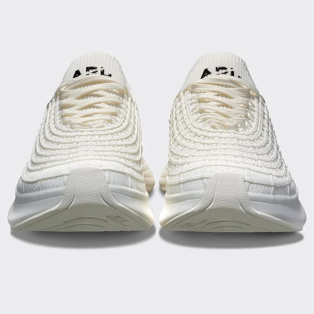 APL: Athletic Propulsion Labs Women's Techloom Zipline Sneakers, Ivory/Ivory/Black, 10