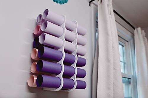 ArtBin 6864AS Vinyl Storage Rack, Stores 12 Vinyl Rolls, White