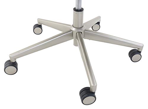 Amazon Brand – Rivet Modern Upholstered Swivel Home Office Task Chair, 25.5"W, Beige with Nickel Finish