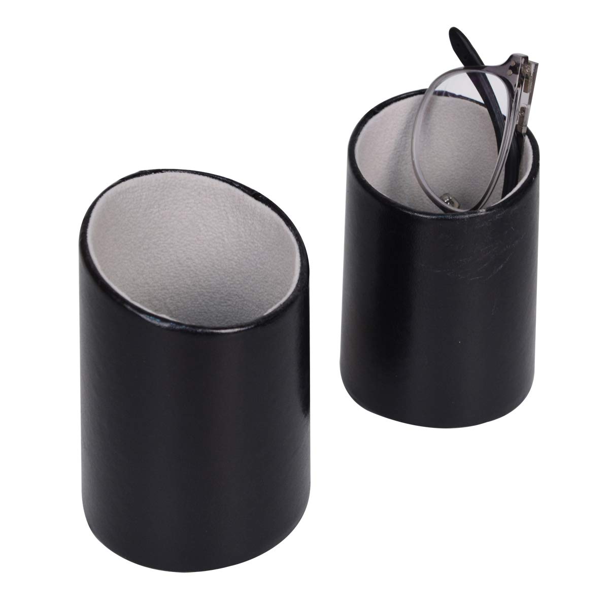 Baitaihem Eyeglasses Holder Stand Protective Glasses Holder For Desks Or Nightstands Pack of 2(Black)