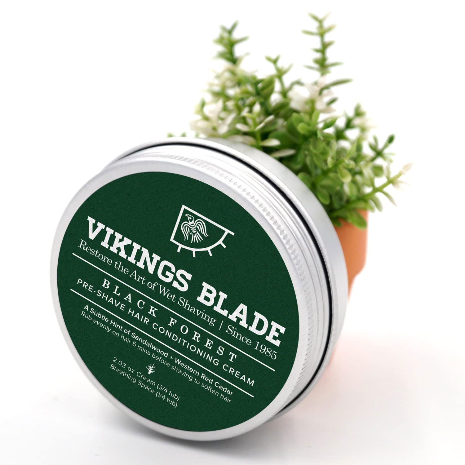 VIKINGS BLADE 'Black Forest' PRE-Shave Hair Softening Conditioner, Sandalwood & Western Red Cedar