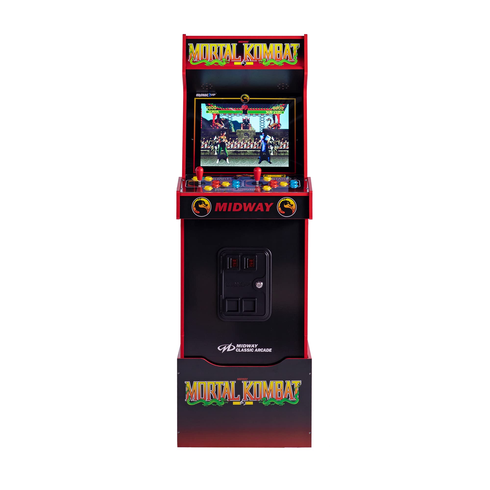 Arcade1Up Mortal Kombat Arcade Machine, Midway Legacy 30th Anniversary Edition for Home - 14 Classic Games