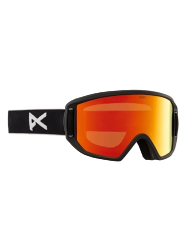 Anon Relapse Jr. Goggles + MFI Face Mask, Frame: Black, Lens: Red Solex
