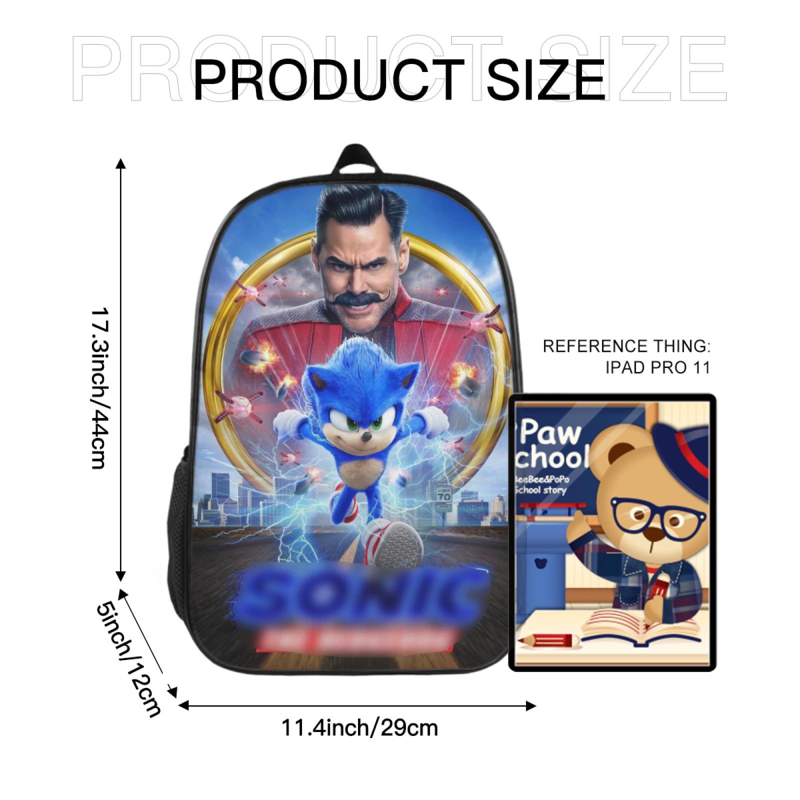Anime Backpack 3d Printed Backpack for Men Women Travel Sports, Laptop Backpack Shoulders Casual Daypack for Unisex 17 Inch