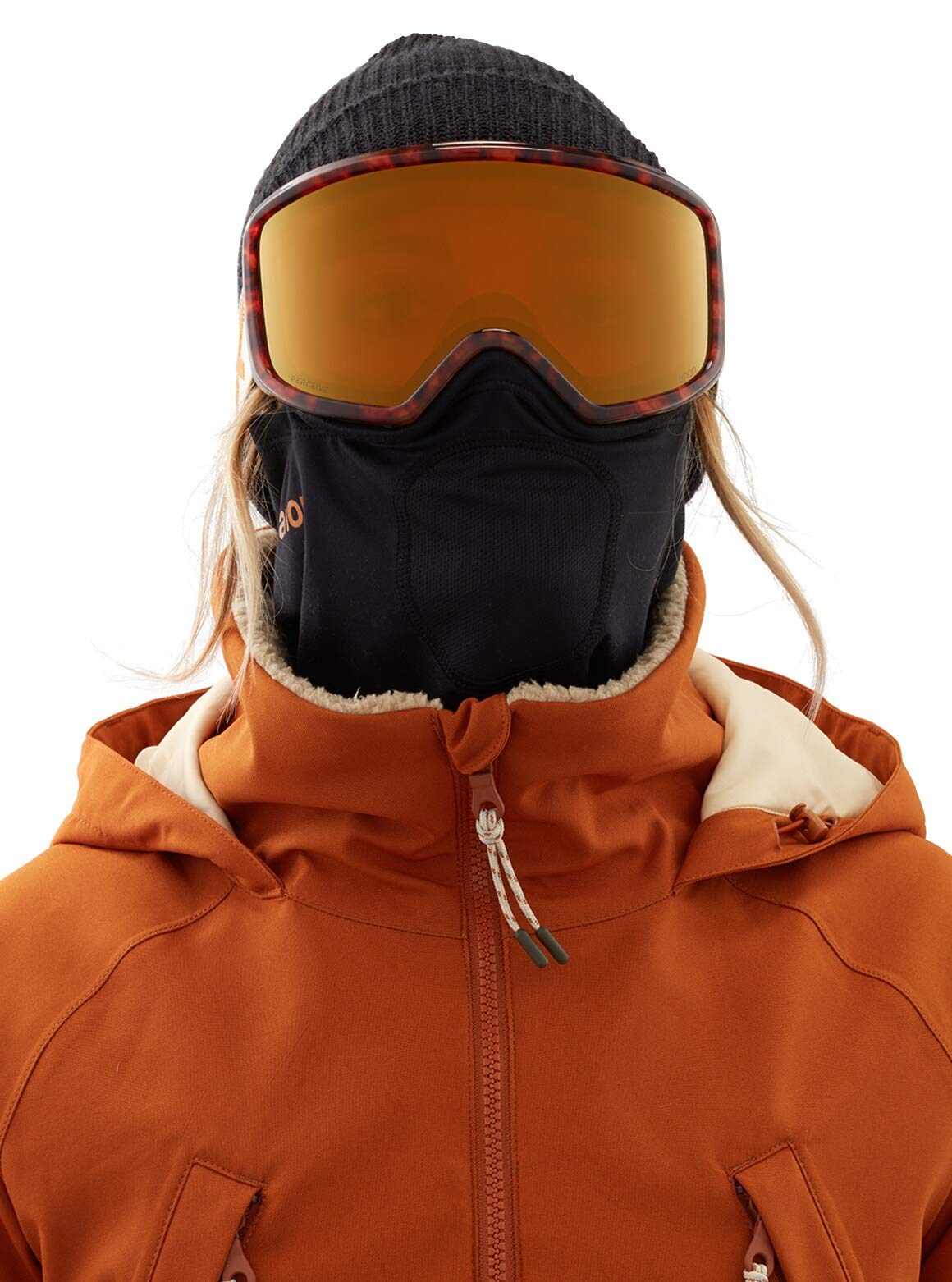 Anon Women's Deringer Goggle with Spare Lens and MFI Face Mask, Tort3 / Perceive Sunny Bronze