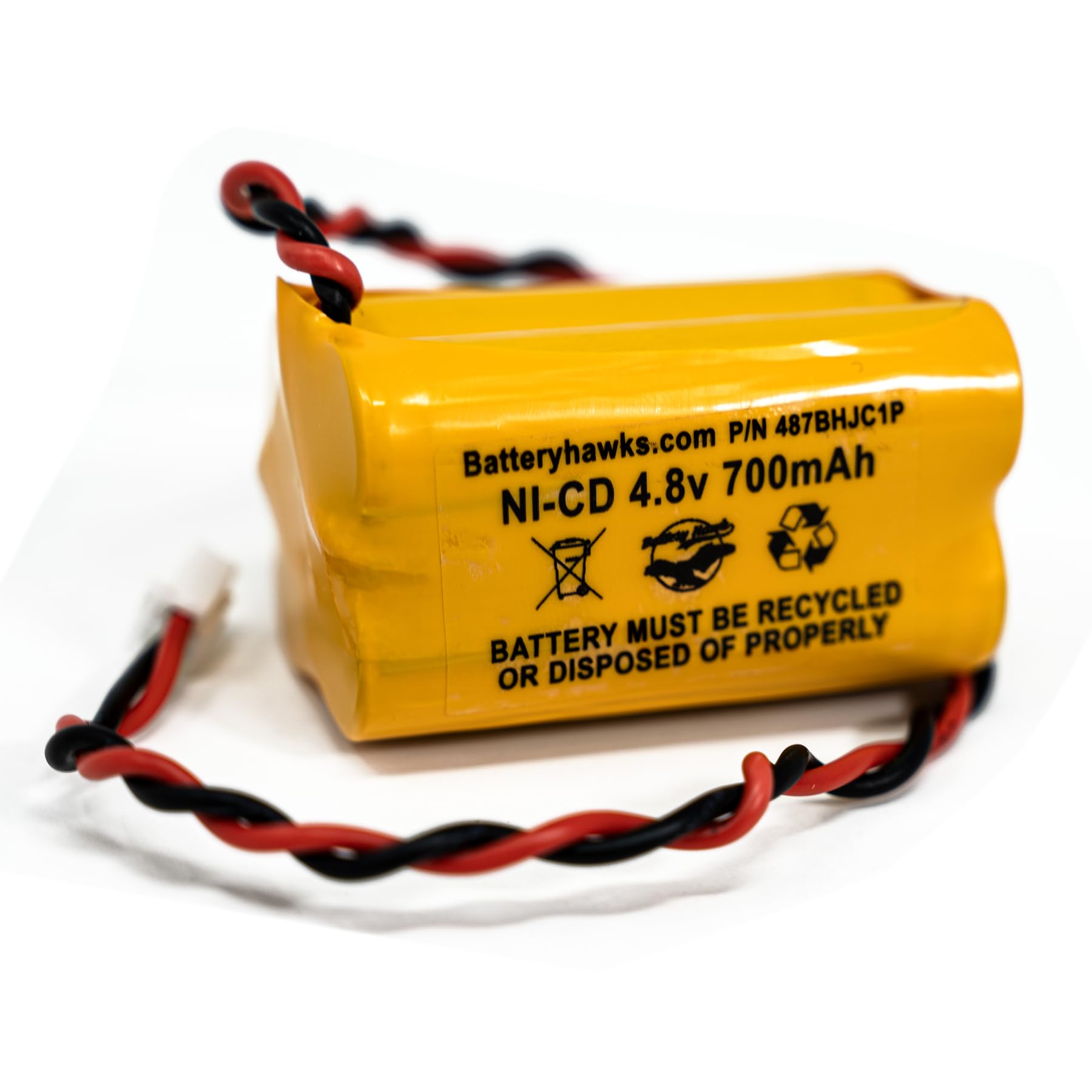 Battery Hawk (4 Pack) Ni-CD Unitech AA500MAH BL93NC487 DAA700MAH4.8V BST 4.8v 700mAh D-AA500mAh AA600mAh ELB-B006