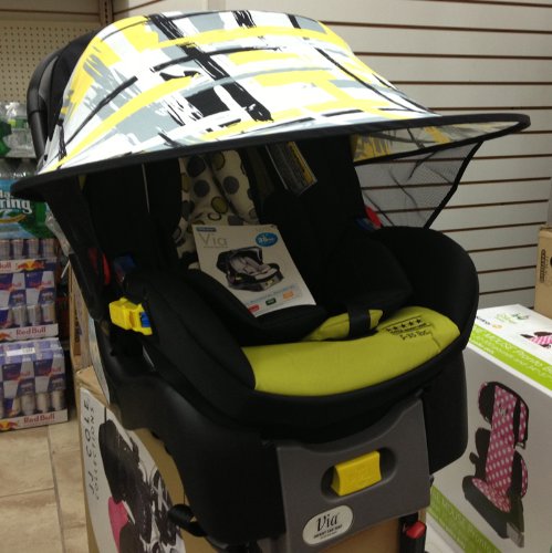 Manito Sun Shade for Strollers and Car Seats (Black) UPF 50+