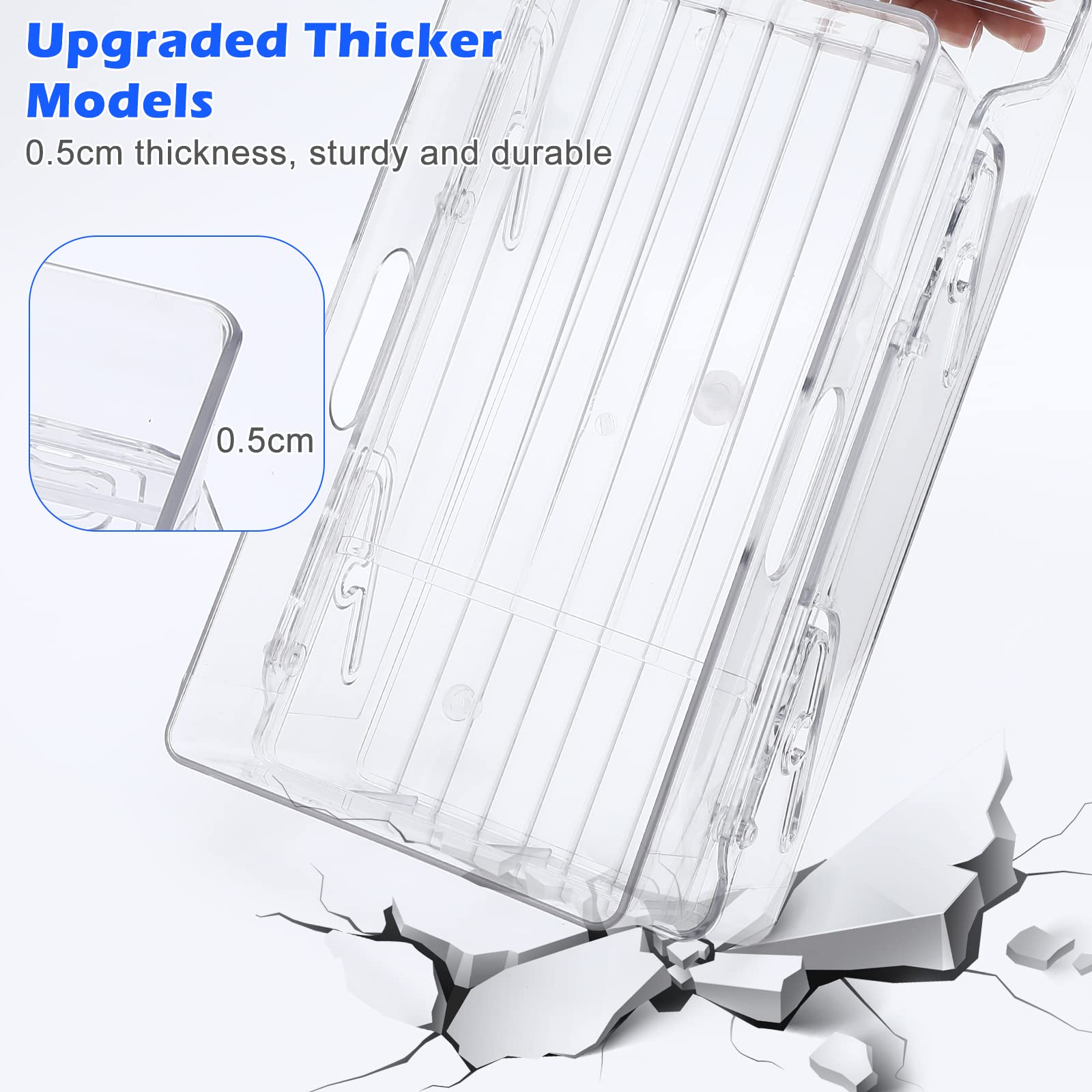 Auto Scrolling Soda Can Organizer for Refrigerator, Augot 2-layer Fridge Organizers and Storage, Foldable Thicker Can Organizer Pantry for Pantry, Countertop, Cabinet (Upgrade)
