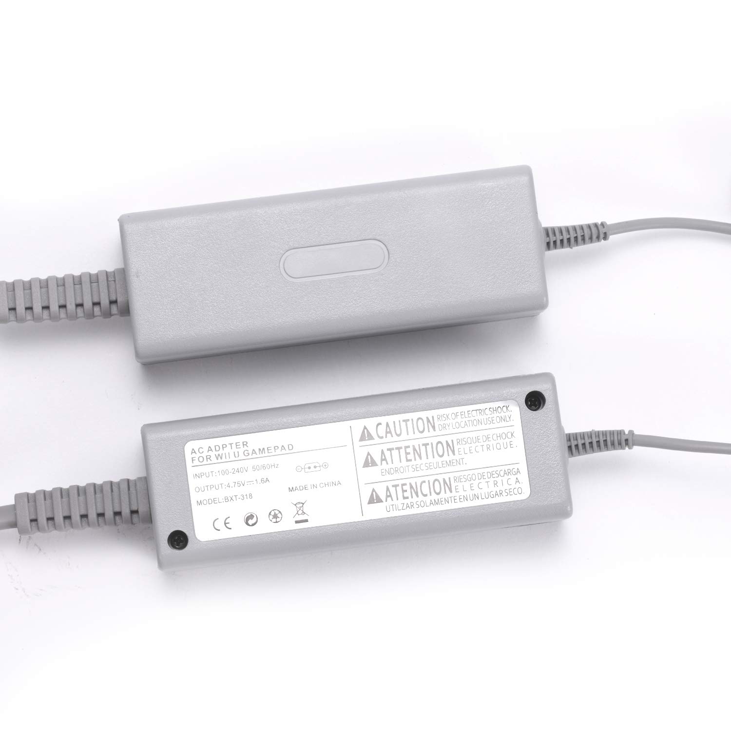 Fpxnb 2 Pack Wii U Gamepad Chargers, AC Adapter Power Supply Replacement for WiiU Gamepad Remote Controller