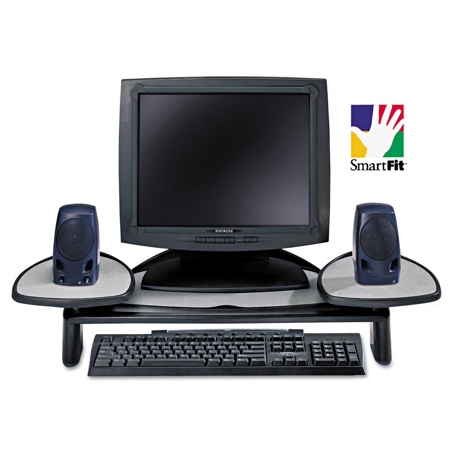 Kensington Flat-Panel Monitor Stand for LCD Monitors up to 22 Inches, Black, 60046