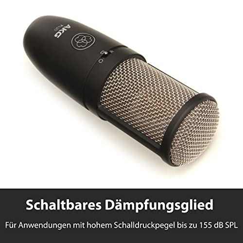 AKG Pro Audio P420 Dual Capsule Condenser Microphone, Black (3101H00430)