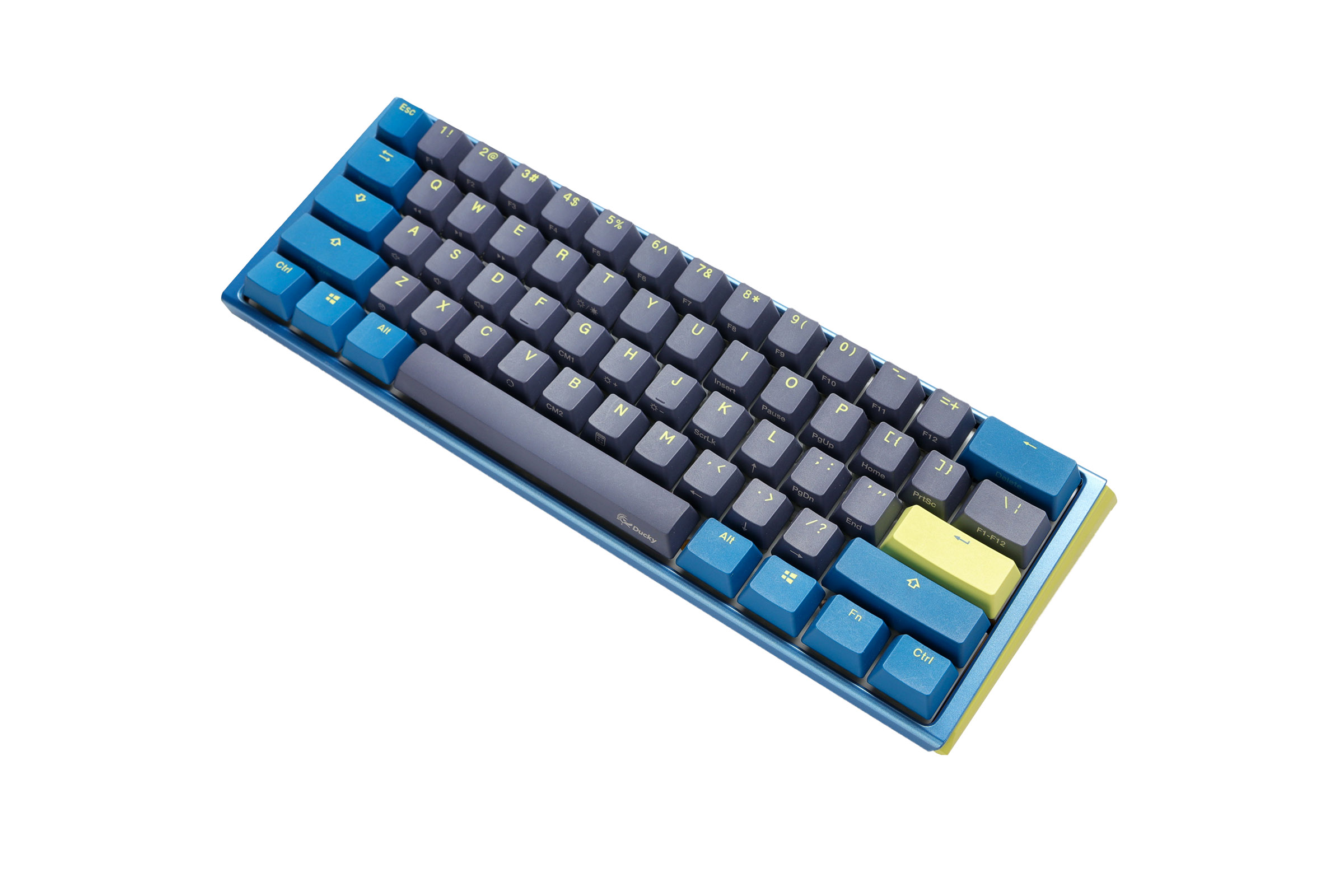 Ducky One 3 Mini Daybreak 60% Mechanical Keyboard: Quack Mechanics Dampening, Hot-Swappable Cherry MX Clear Switches, High-Density PBT Tripleshot Keycaps, RGB, US