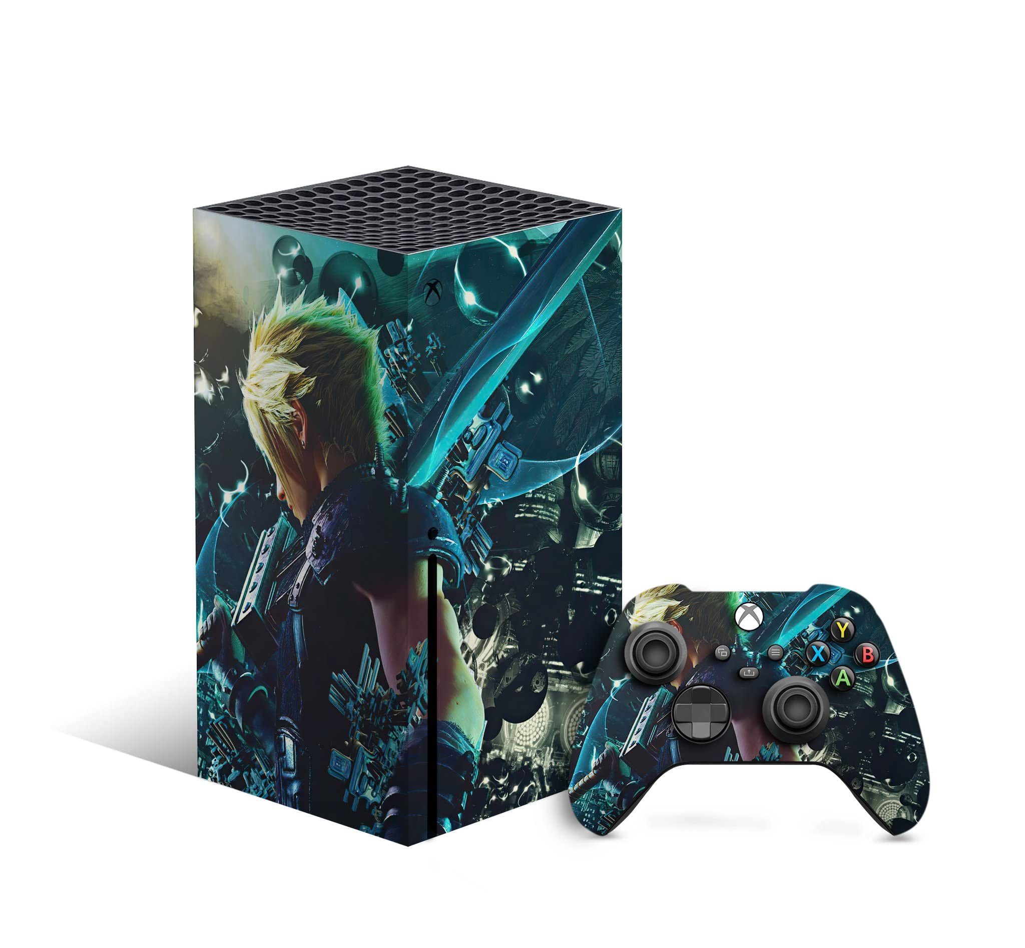 Adventure Fantasy World X-box-Series-X Skin Stickers, Full Body Vinyl Decal Cover for Microsoft X-box-Series-X Console & Controllers