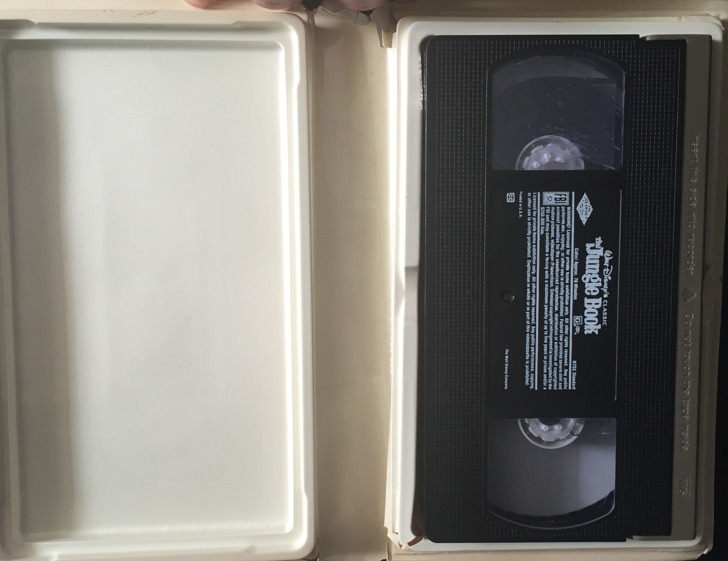 Walt Disney's The Jungle Book RARE Black Diamond Classic (VHS Tape)