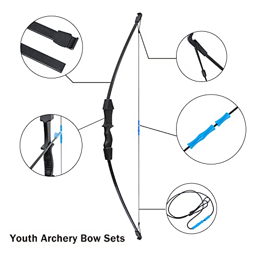 Archery Bow and Arrow Set Recurve Bow Suitable for Beginners Outdoor Sports Game Hunting Gift for Teenagers