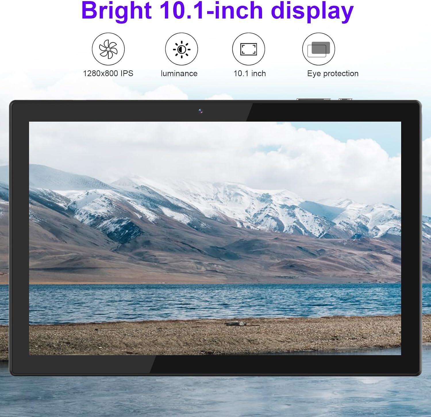 Android 12 Tablet with Keyboard 10 Inch 2 in 1 Tablets Set Include Case Mouse Stylus OTG, 4GB RAM+64GB ROM, 6000mAh Battery, Dual Camera, WiFi, BT, 10.1'' HD Display Tab, Google Certified Tableta