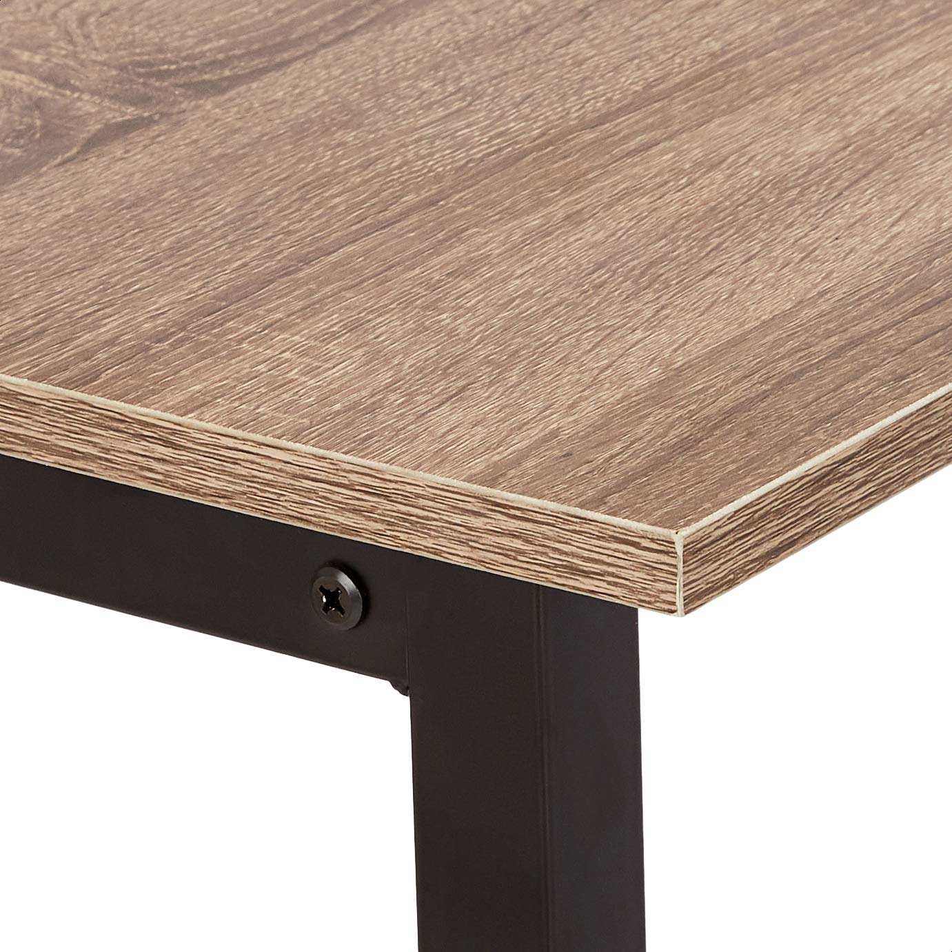 Amazon Basics L-Shape Office Corner Desk, 55-Inch, Espresso
