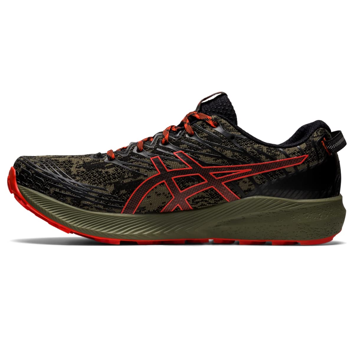 ASICS Men's Fuji Lite 3 Running Shoes, 11, MANTLEGREEN/CHERRY TOMATO