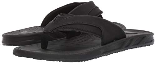 Amazon Essentials Men's Flip Flop Sandal, Black, 10