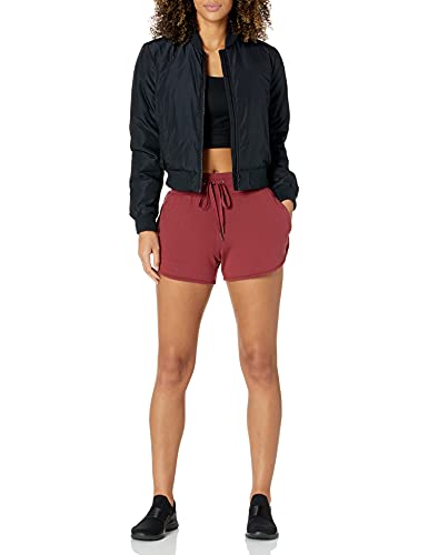 Amazon Brand - Core 10 Women's Soft Cotton French Terry Short, Neutral Camo, Medium