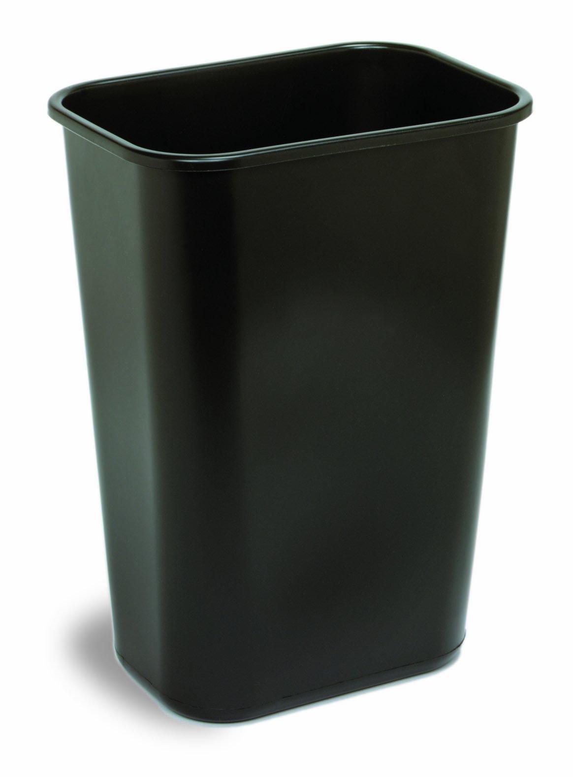 Continental 4114BN 41-1/4 Quart Commercial HDPE Trash Can, Rectangular, Brown
