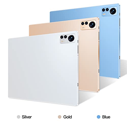 Android Tablet, 10.1 Inch Full HD screen Octa Core Processor 4GB RAM+32GB ROM 4000 mAh Battery Camera Phone Pad, and Dual Speakers support double card Tablet PC (Blue)