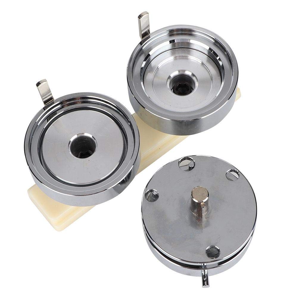 AYBAL Badge Mould, 58mm Pin Making Badge Punching Die Round Button Mould DIY Button Interchangeable Maker Pin Punch Die Badge Press Machine Accessories