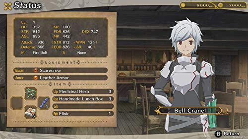 Is It Wrong To Try To Pick Up Girls in A Dungeon? Infinite Combate (Nintendo Switch)