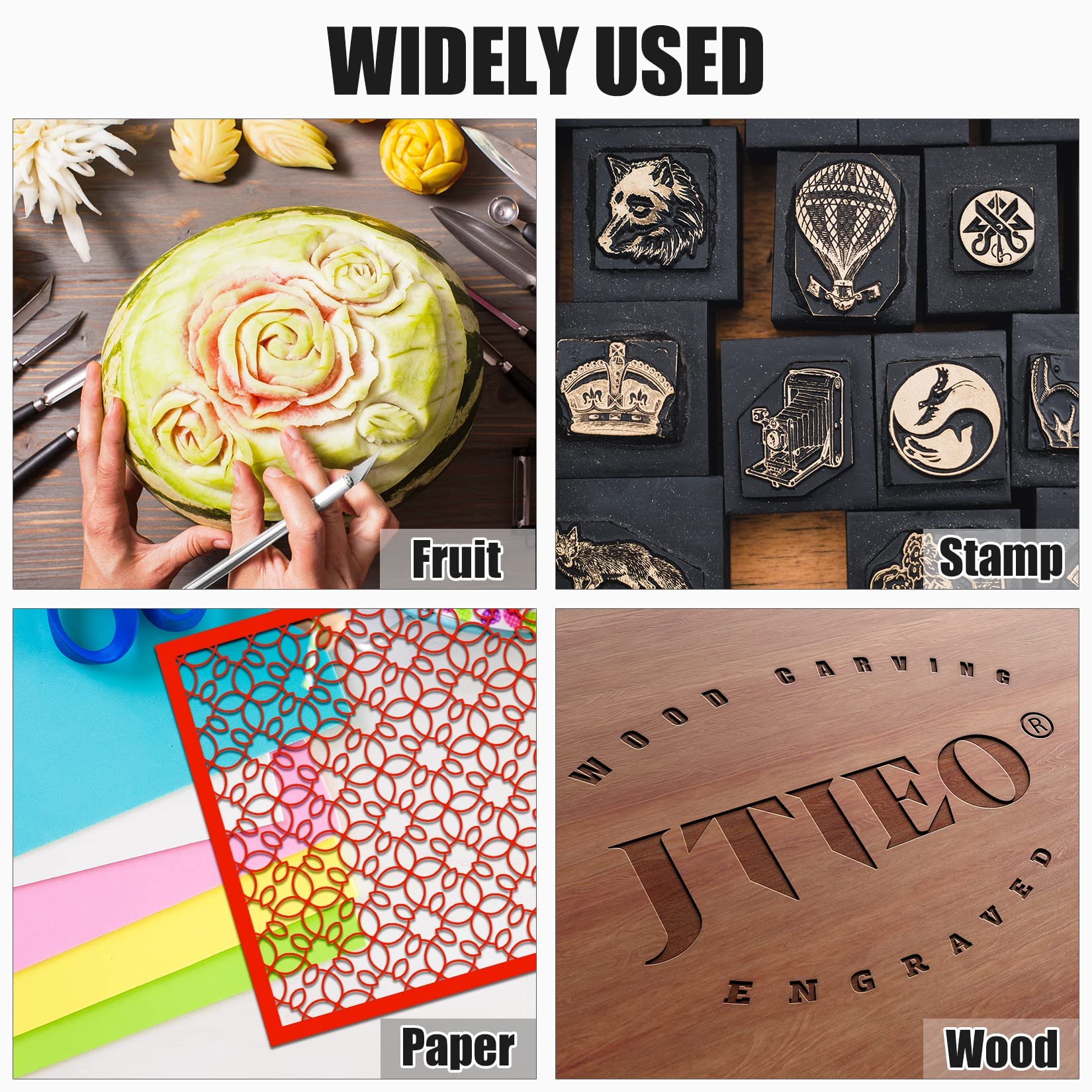 JTIEO 150 PCS Exacto Knife Blades 11, Sharp Hobby Knife Blades, High Carbon Steel Craft Knife Blades, 11 Hobby Knife Replacement Blades, Exacto Blades for Art, Scrapbooking, Stencil, Paper Cutting