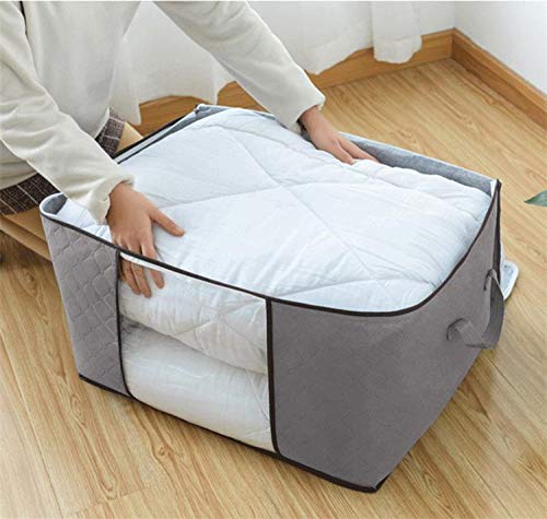 Armour Shell Closet Clothes Organizer Storage Bags - 3 Garment Shelf Organizers and Containers. Strong and Durable Large Capacity with Transparent Window, Moisture and Dust Proof Fabric Protection