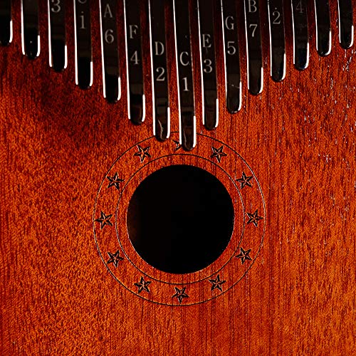 Amazon Basics Portable 17 Key Thumb Piano Kalimba, Natural