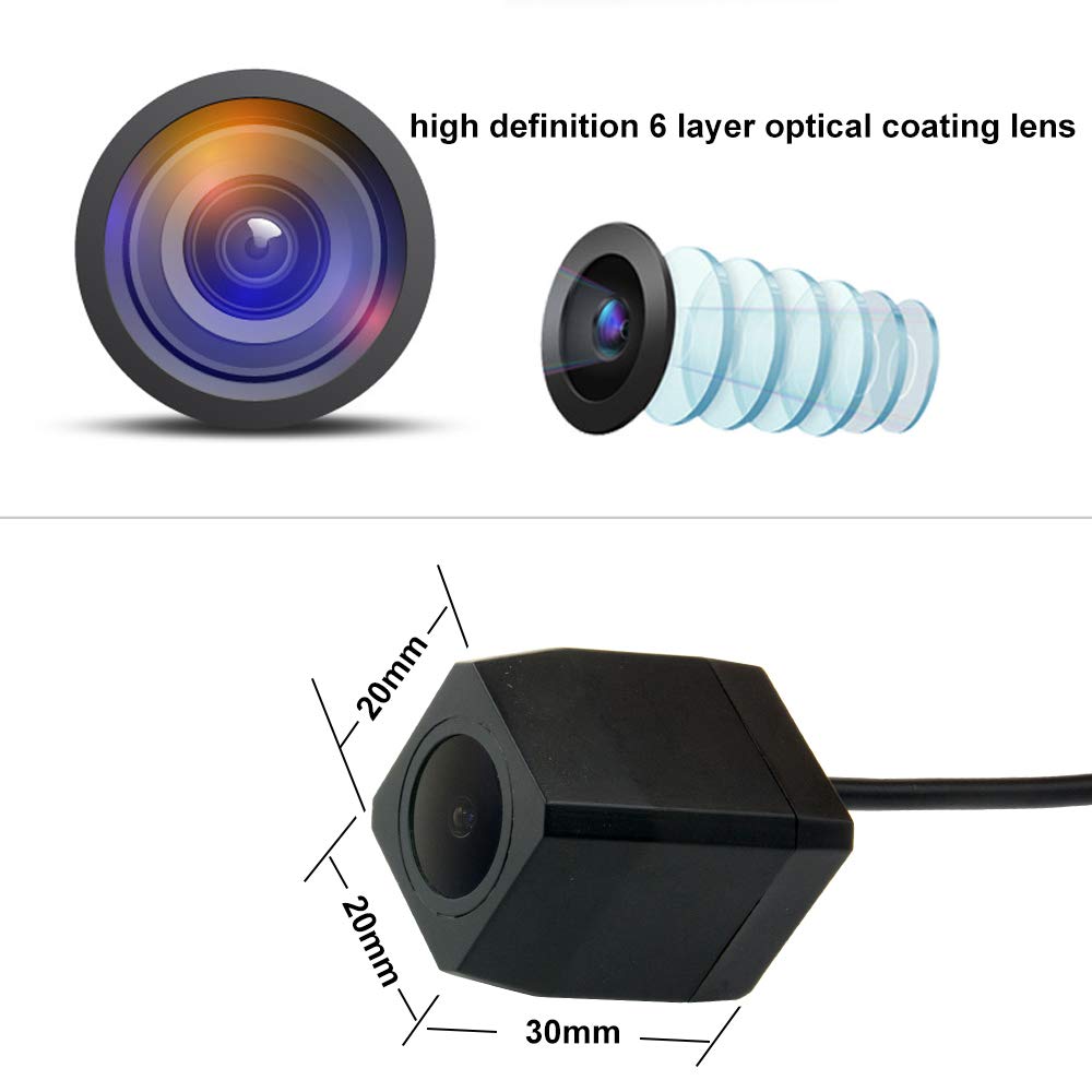 aSATAH Full HD Adjustable Angle Car Rear View Camera for Toyota RAV4 RAV-4 RAV 4/ Toyota Vanguard 2006~2012 &Vehicle Camera Waterproof and Shockproof Reversing Backup Camera (Full HD Adjustable Angle)