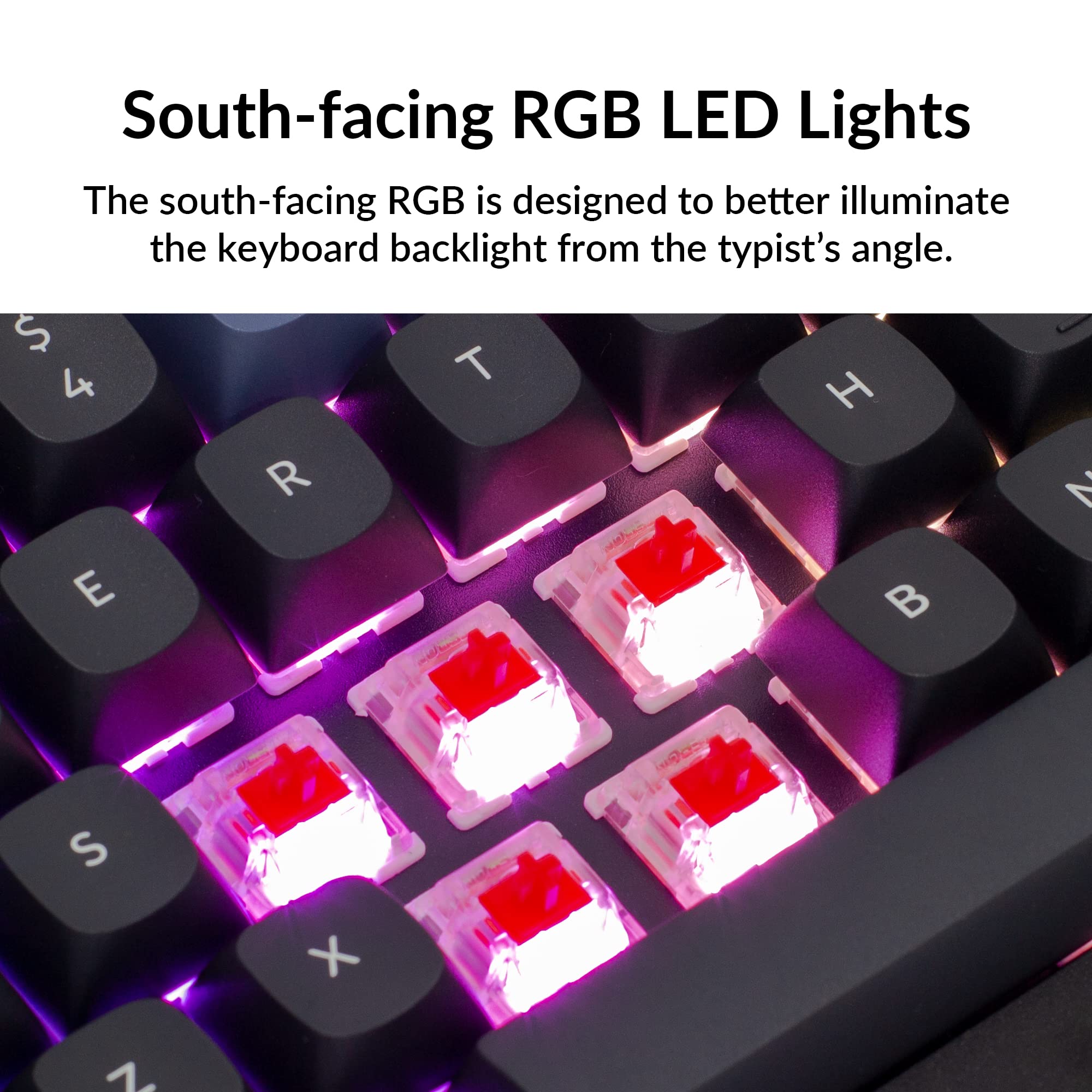 Keychron Q2 Wired Custom Mechanical Keyboard, QMK/VIA Programmable Macro, Full Aluminum, Hot-Swappable Gateron G Pro Red Switch, 65% Layout Double Gasket Compatible with Mac and Windows - Black