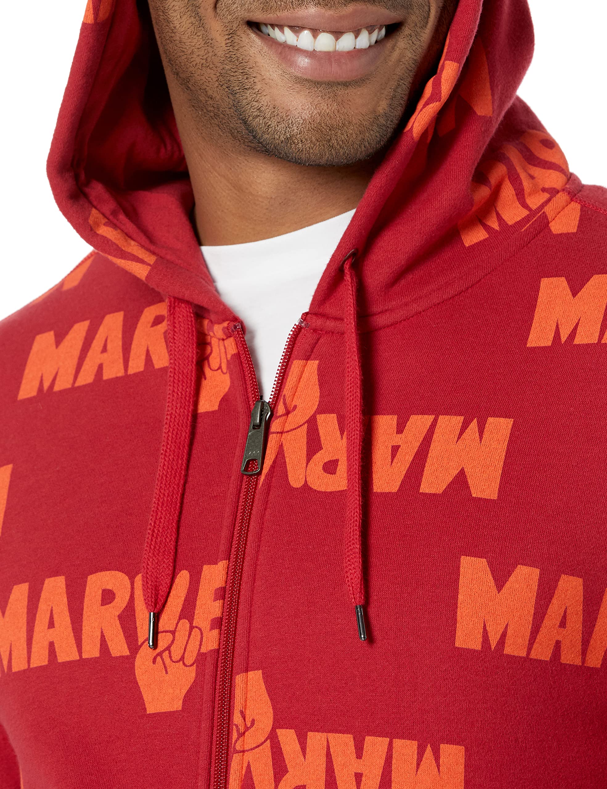Amazon Essentials Disney | Marvel | Star Wars Men's Fleece Full-Zip Hoodie Sweatshirts (Available in Big & Tall), Star Wars Comic, XX-Large