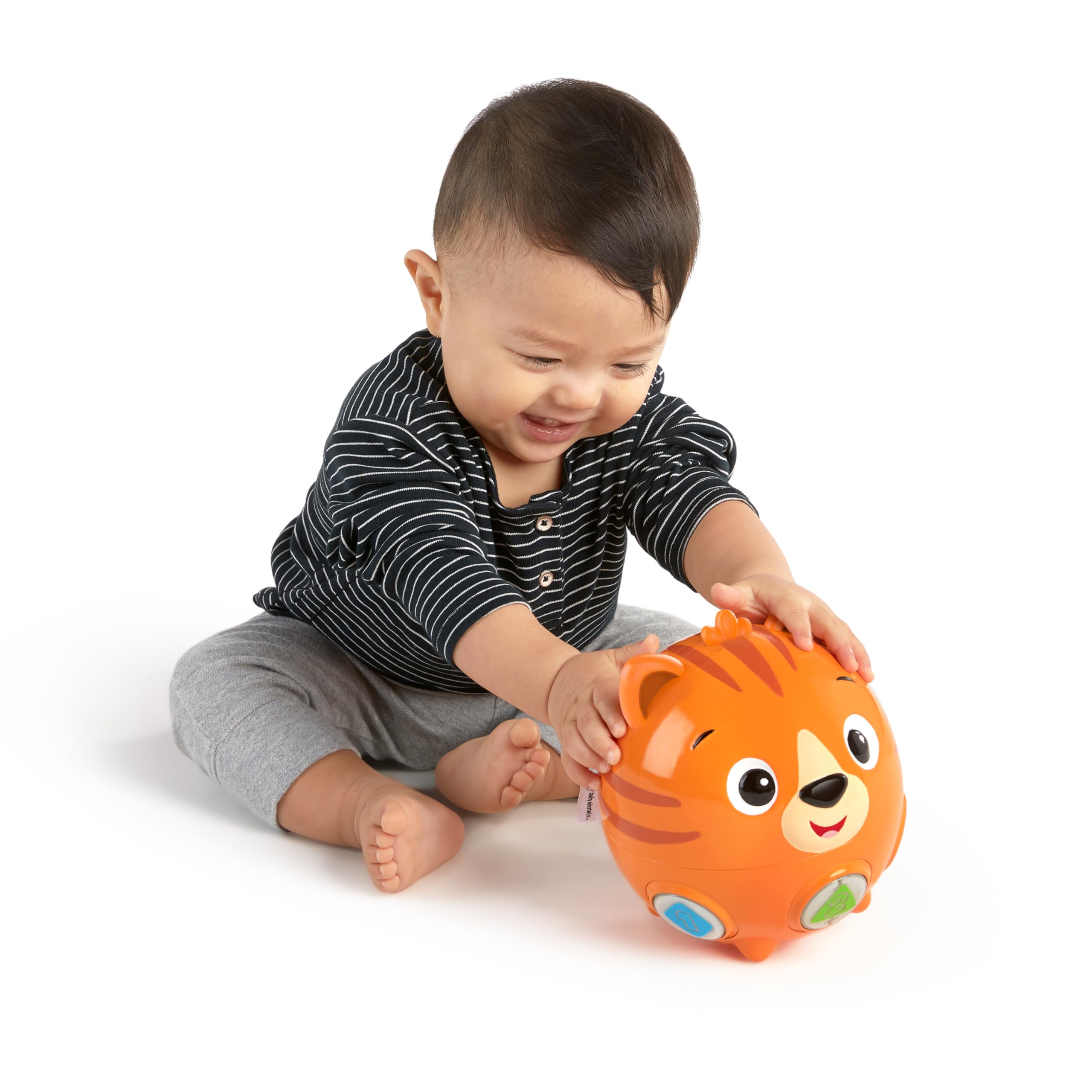 Baby Einstein Tinker's Crawl Along Songs Tummy-Time Musical Toy with Lights, Ages 6 Months +