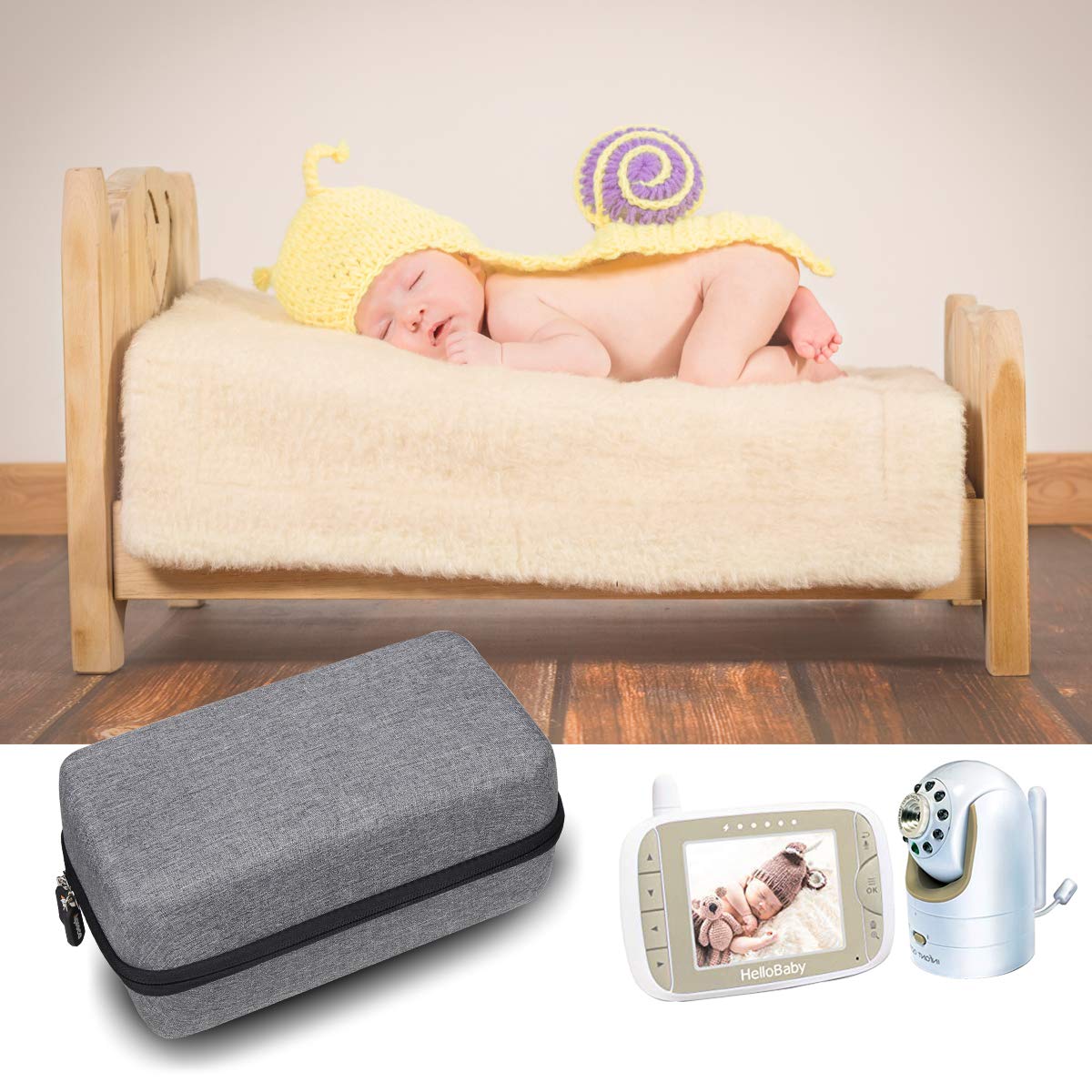 Aproca Hard Carry StorageTravel Case for Infant Optics DXR-8 Video Baby Monitor