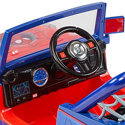 Kid Trax Marvel Spidey and His Amazing 4x4 Wheels Kids Electric Ride-On, 6 Volt, Kids 3-5 Years Old, Max Rider Weight 60 lbs, Spiderman