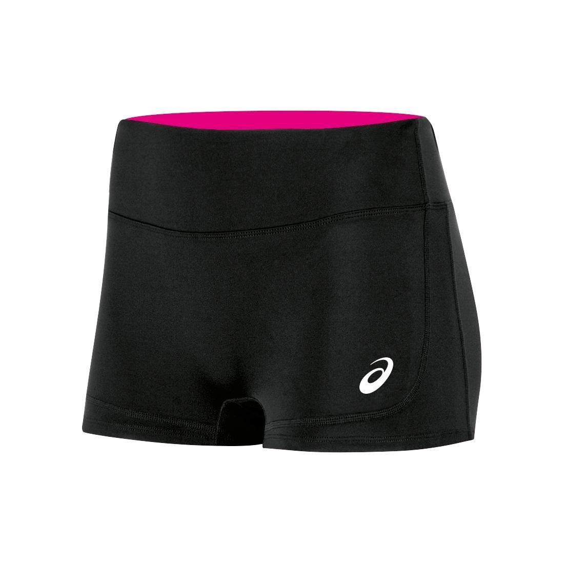 ASICS Volley Booty Short, Black/Pink Glow, 2XS
