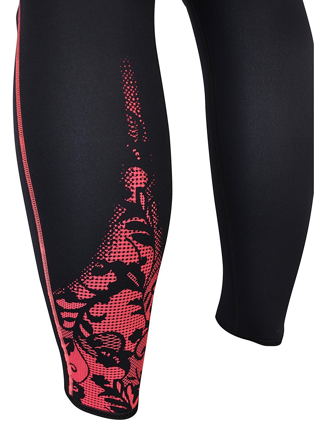 Aqua Lung Women's HydroFlex 3mm Wetsuit, Black Coral, X-Small (4)