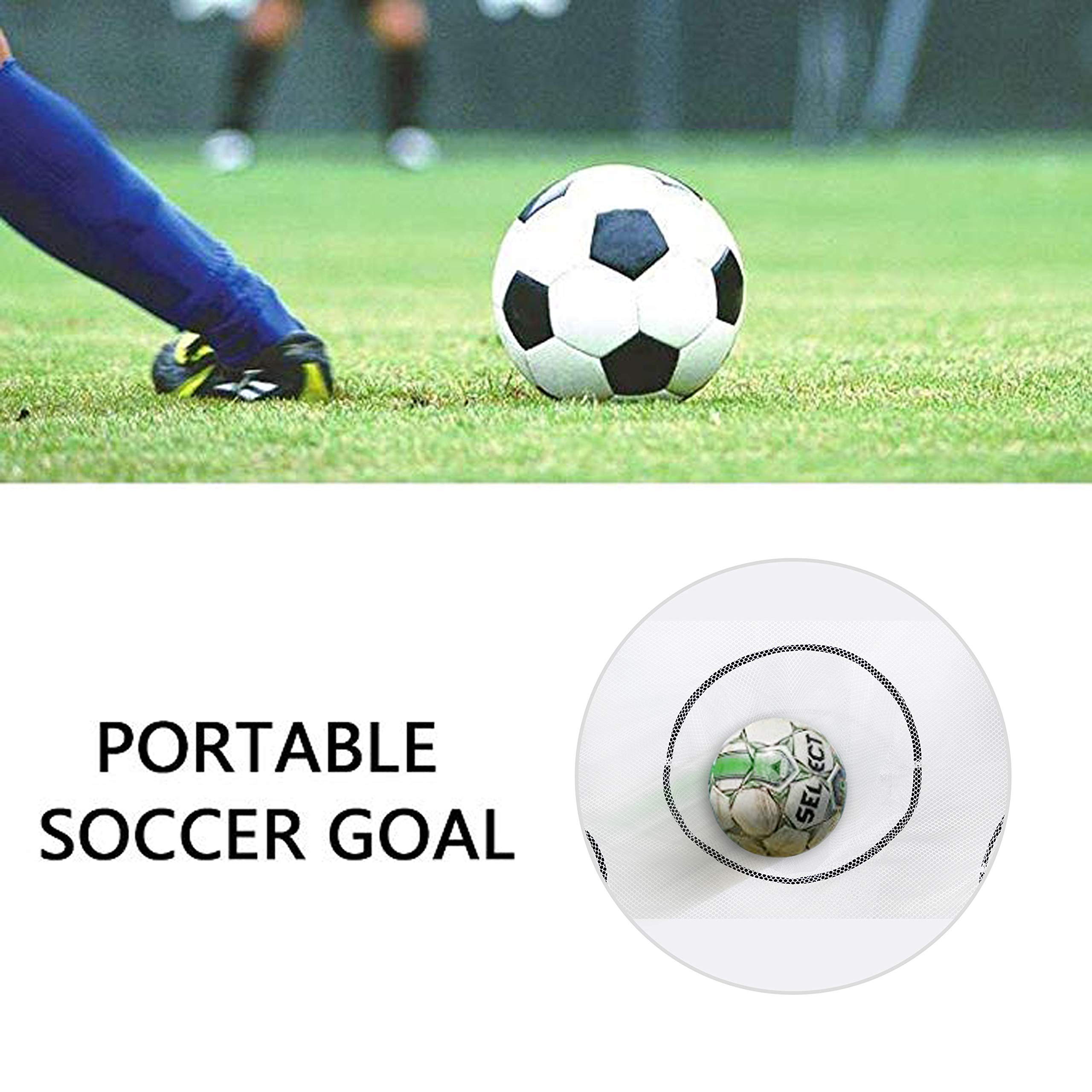 AKOZLIN CP 11 Person Soccer Field Nets Target Sheets Attach to Your Goal for The Ultimate Accuracy Training Partner (only net) 24ft x 8ft