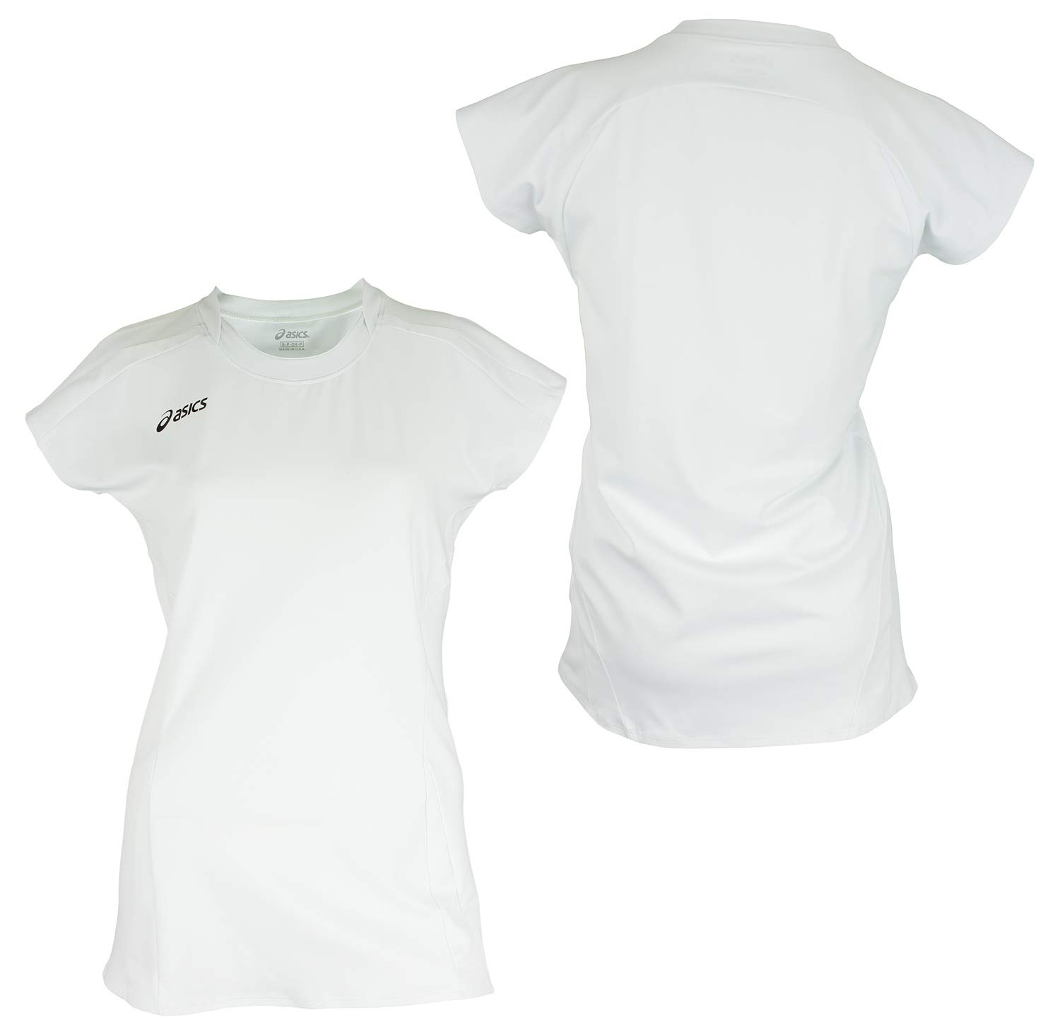 ASICS Women's Athletic Blocker Jersey (Large, White)