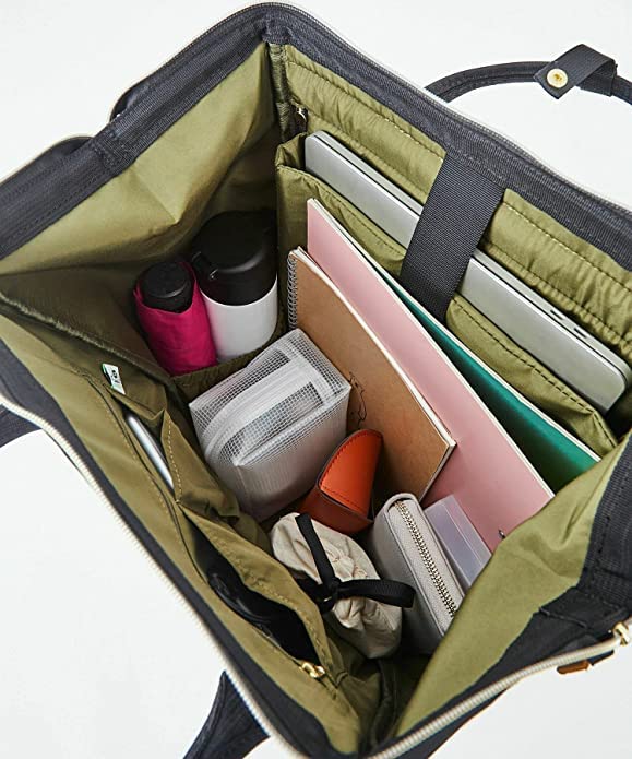 anello(アネロ) Anero ATB2521Z Backpack with Clasp, L, A4 Base, Water Repellent, Multiple Storage, PC Storage, Pink
