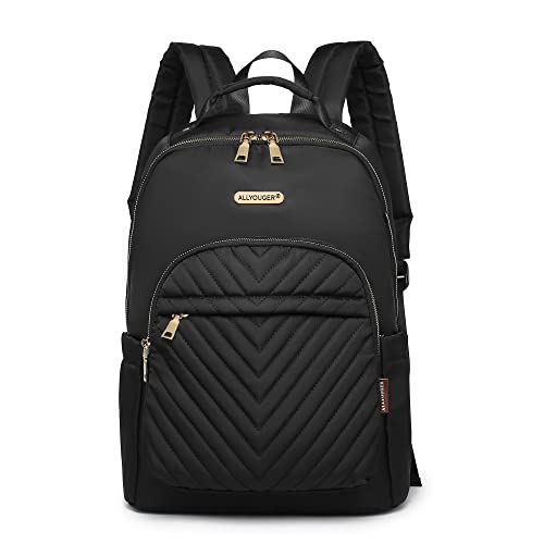 ALLYOUGER Fashionable Waterproof Women's Backpack, Suitable for Middle and High School Students and College Students, Accommodates 14-inch Laptop, a Must-Have for Traveling