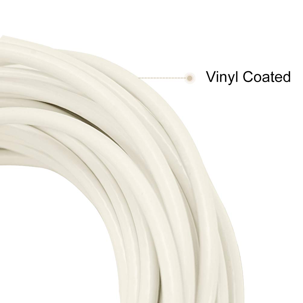Aoneky 47ft 1/4'' Stainless Steel Replacement Tennis Net Cable