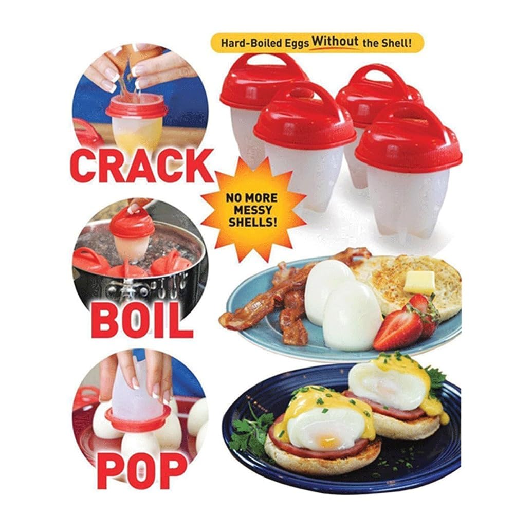 WolfuM Egg Crafter Cooking Pods,Egg Crafter Cooking Pods for Perfectly Shaped Eggs,Perfect Shape Eggs, Egg Molds, Egg Cooking Accessories, Kitchen Gadgets (Color : 6pcs)