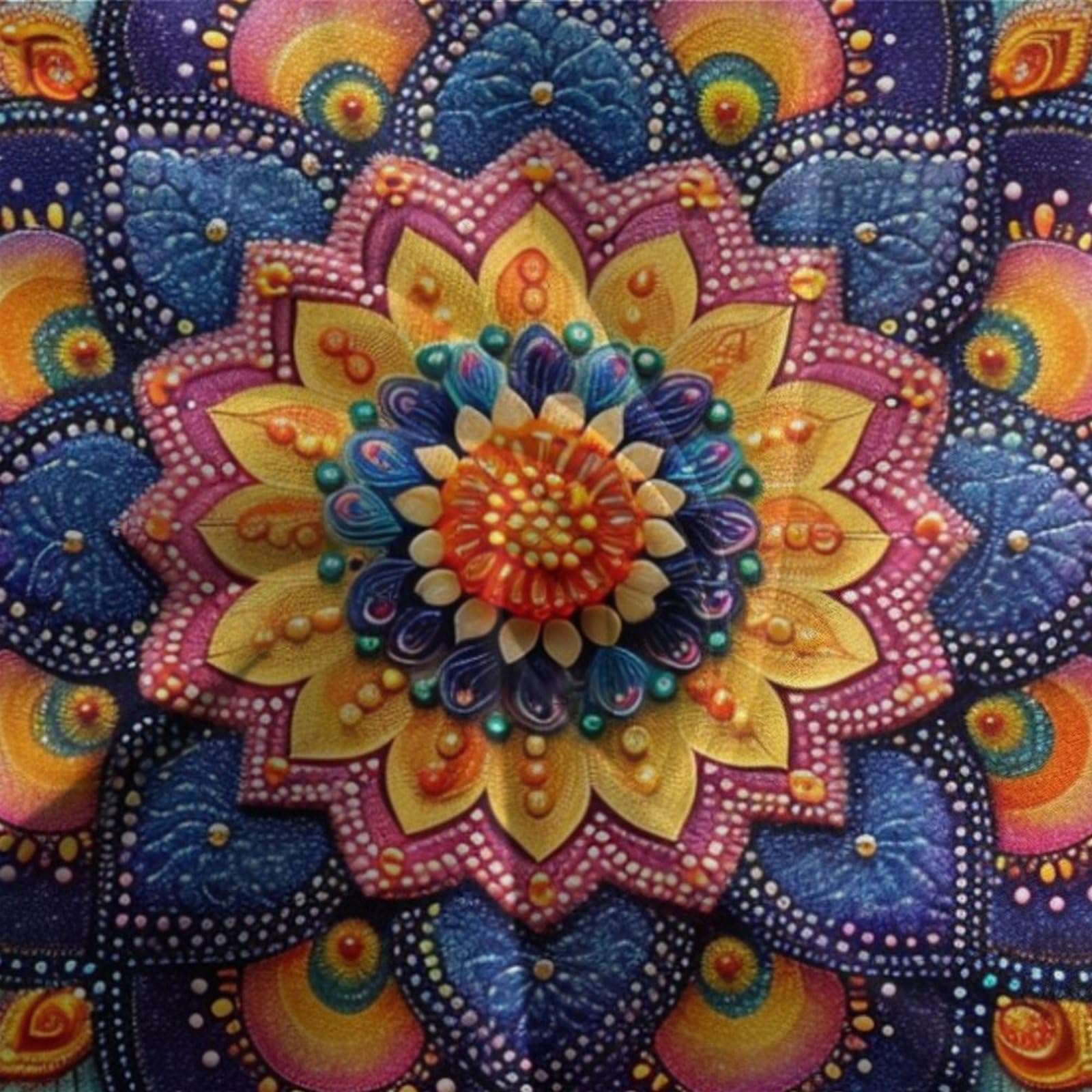 Bohemian Mandala 3D PrintedBeautiful Patterns Comforter Covers Bedding Set Quilt Cover Duvet Cover 3 Pieces for Childrens And Adults Microfiber with Pillowcases with Zipper Closure Queen(228x228cm)