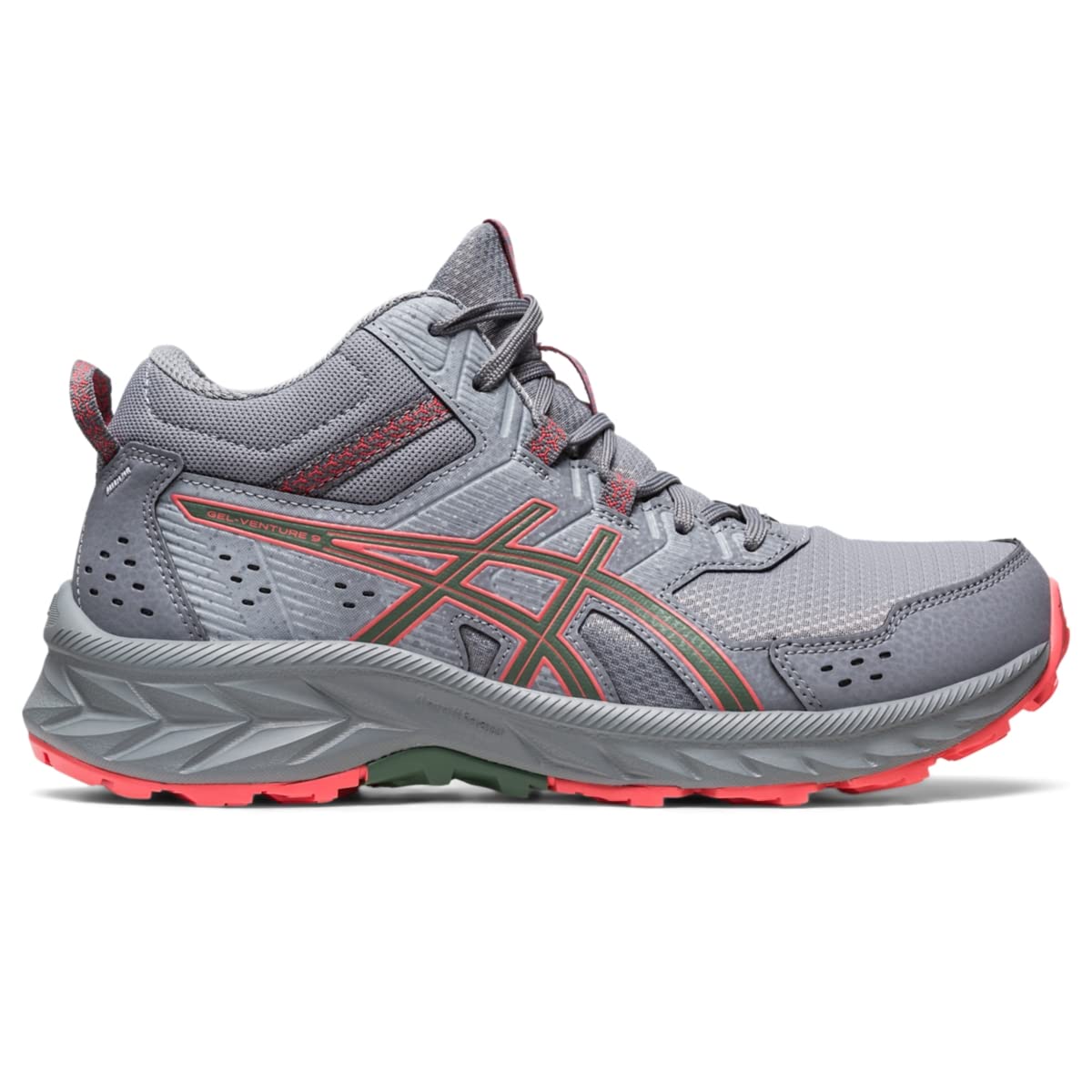 ASICS Women's GEL-VENTURE 9 Mid Top Running Shoes, 8.5, SHEET ROCK/PAPAYA