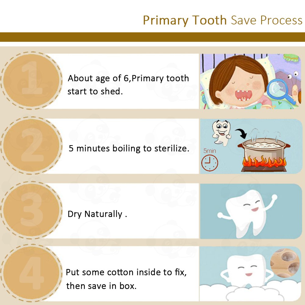 Baby Tooth Box Keepsake for Girls | Tooth Storage/Saver Box for Lost Teeth Children | Baby Party & Birthday Gift -Upgraded